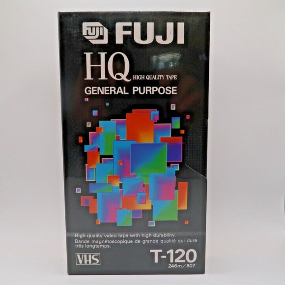 Fujifilm | Media | Fuji Vhs Blank Video Tape 6 Hours Hq 2 High Quality General Purpose T120 ...